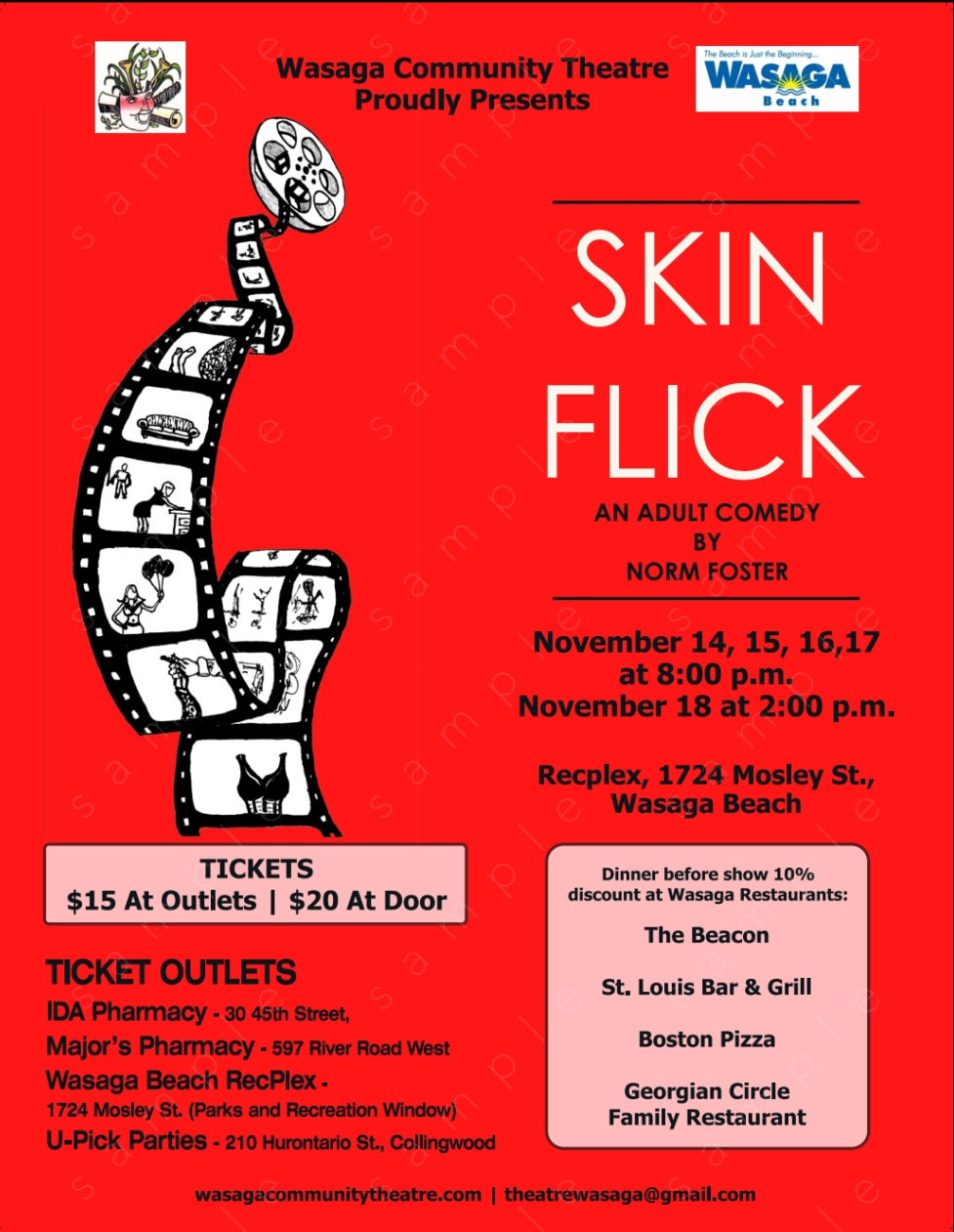 Wasaga Community Theatre Proudly Presents Skin Flick | The Peak