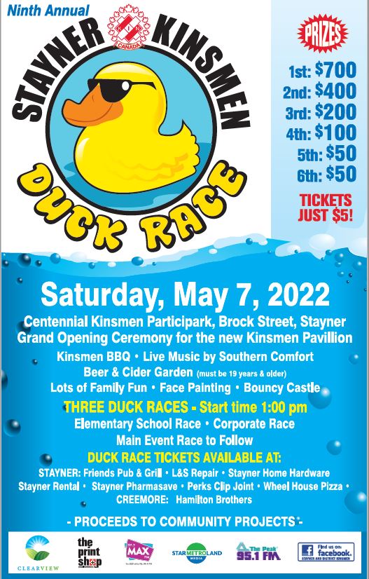 9th Annual Stayner Duck Races | The Peak